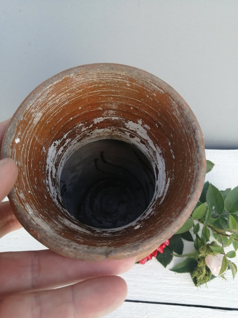 Clay Pots Ceramic Vase Unique Pot Vintage Pot Flower Vase - Etsy