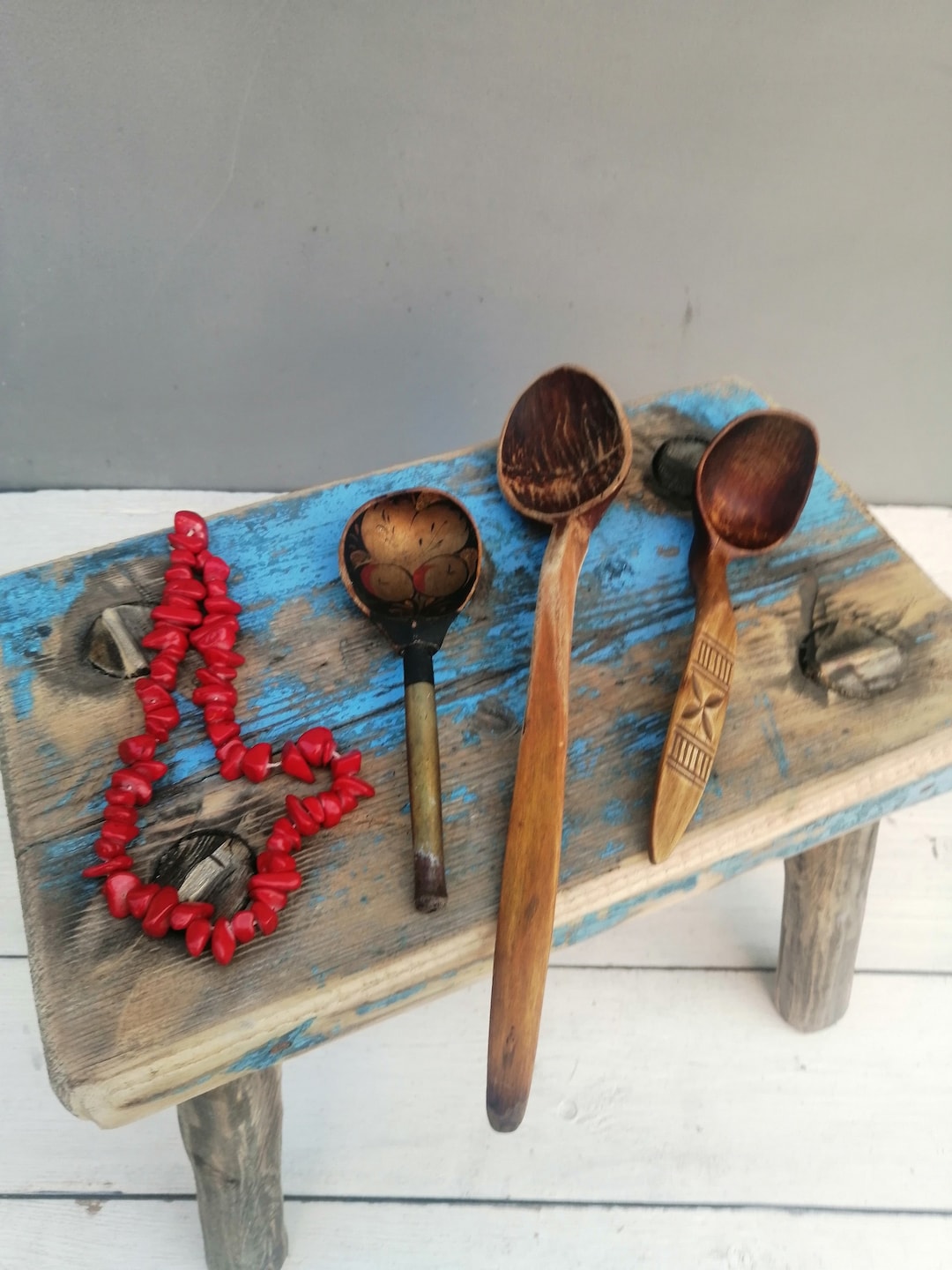 Very Old Wooden Spoon, Handmade Spoon, Rustic Spoon, Unique Spoons ...