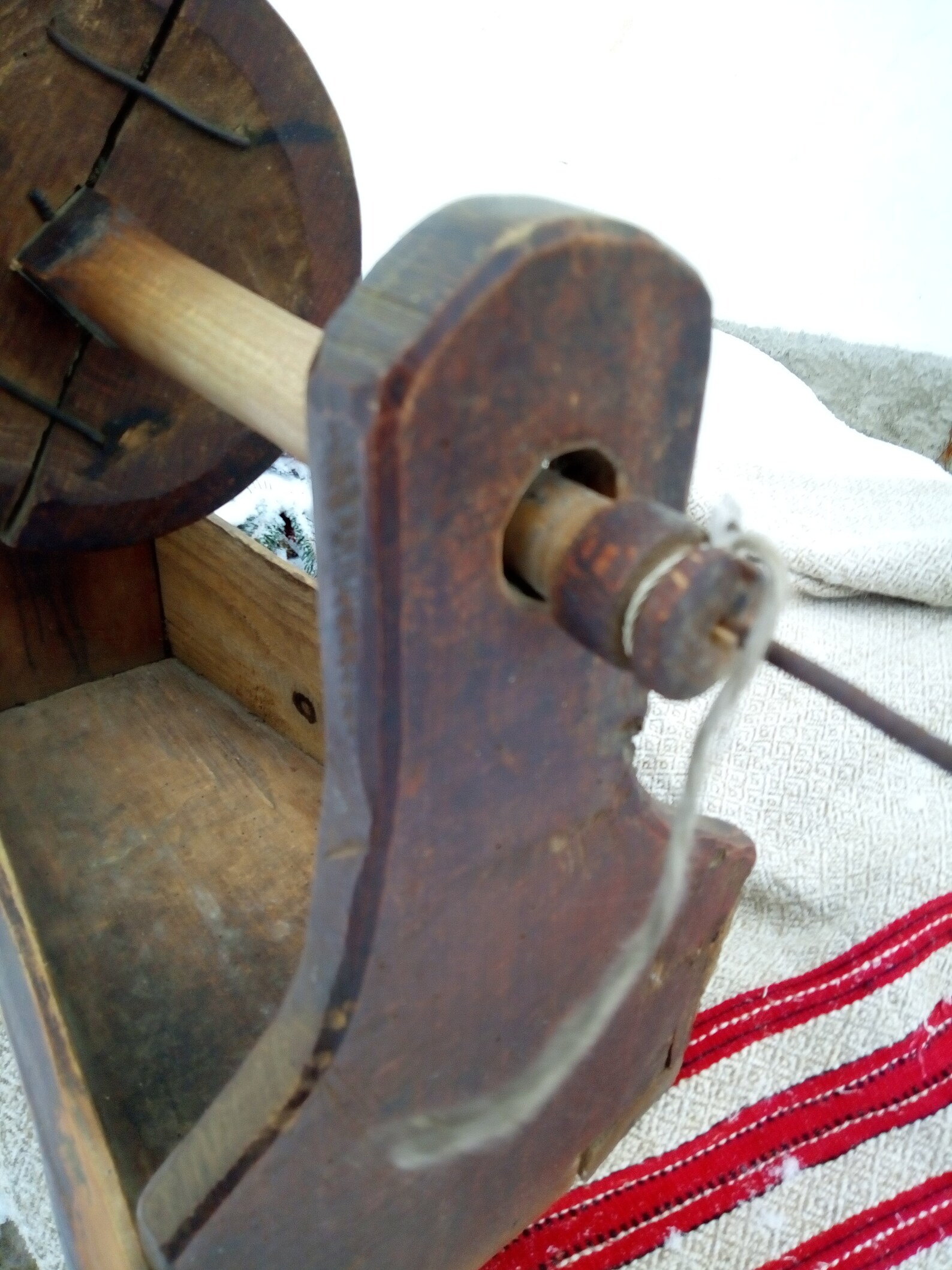 Wooden Spinning Wheel Antique Wooden Spinning Bobbin for - Etsy