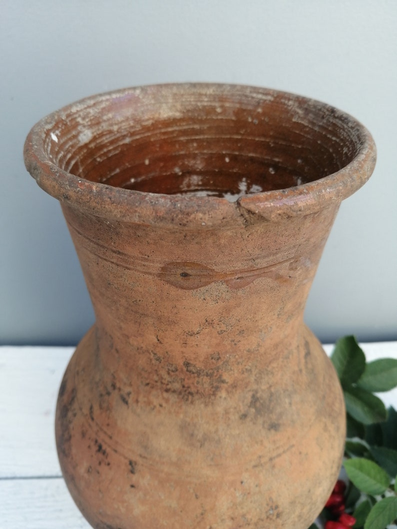 Clay Pots Ceramic Vase Unique Pot Vintage Pot Flower Vase - Etsy