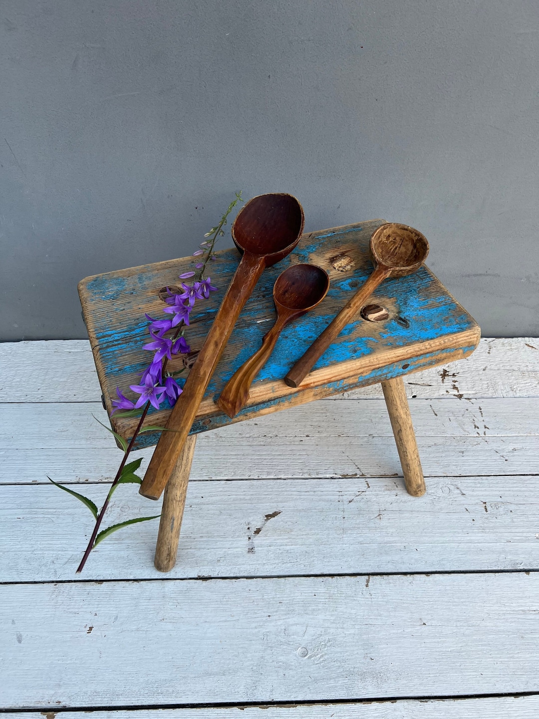 Very Old Wooden Spoon, Handmade Spoon, Rustic Spoon, Unique Spoons ...