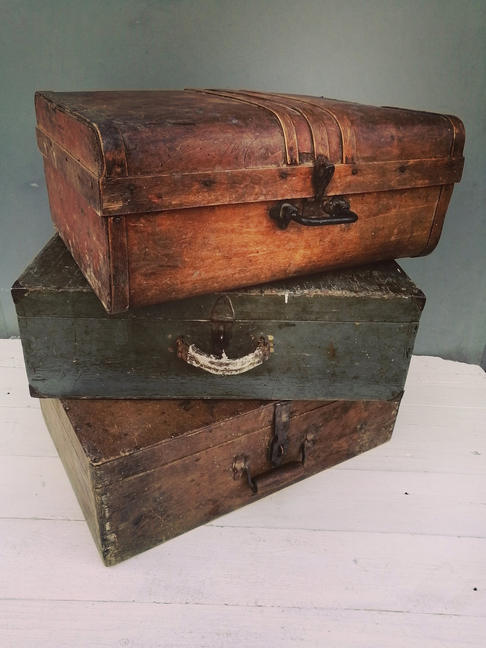 Antique Wooden Crate Wooden Chest Wooden Crate Primitive - Etsy