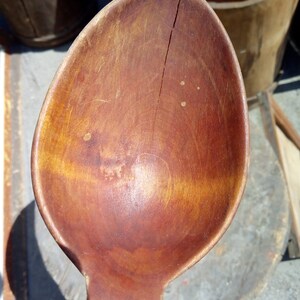 Vintage Wooden Spoon, Hand Carved Spoon, Wooden Spoon, Rustic Decor ...