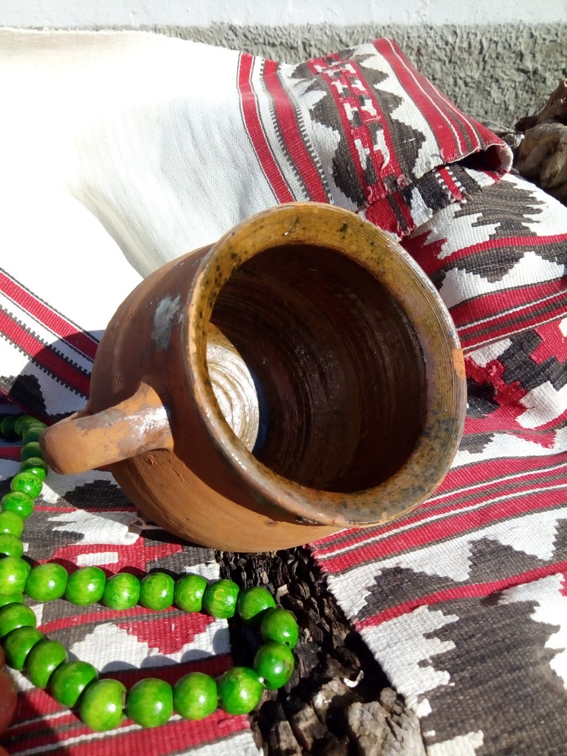 Vintage Clay Pot Ceramic Pot Orange Clay Pots Ceramic Vase | Etsy