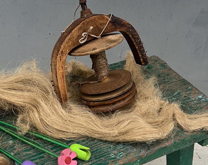 Wooden Spool, Vintage Spinning Wheel, Antique Wooden Spinning ...