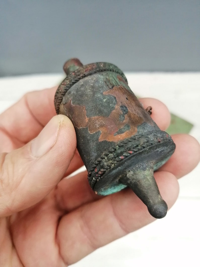 Antique Powder Flask Antique Copper Flask Vintage Black - Etsy