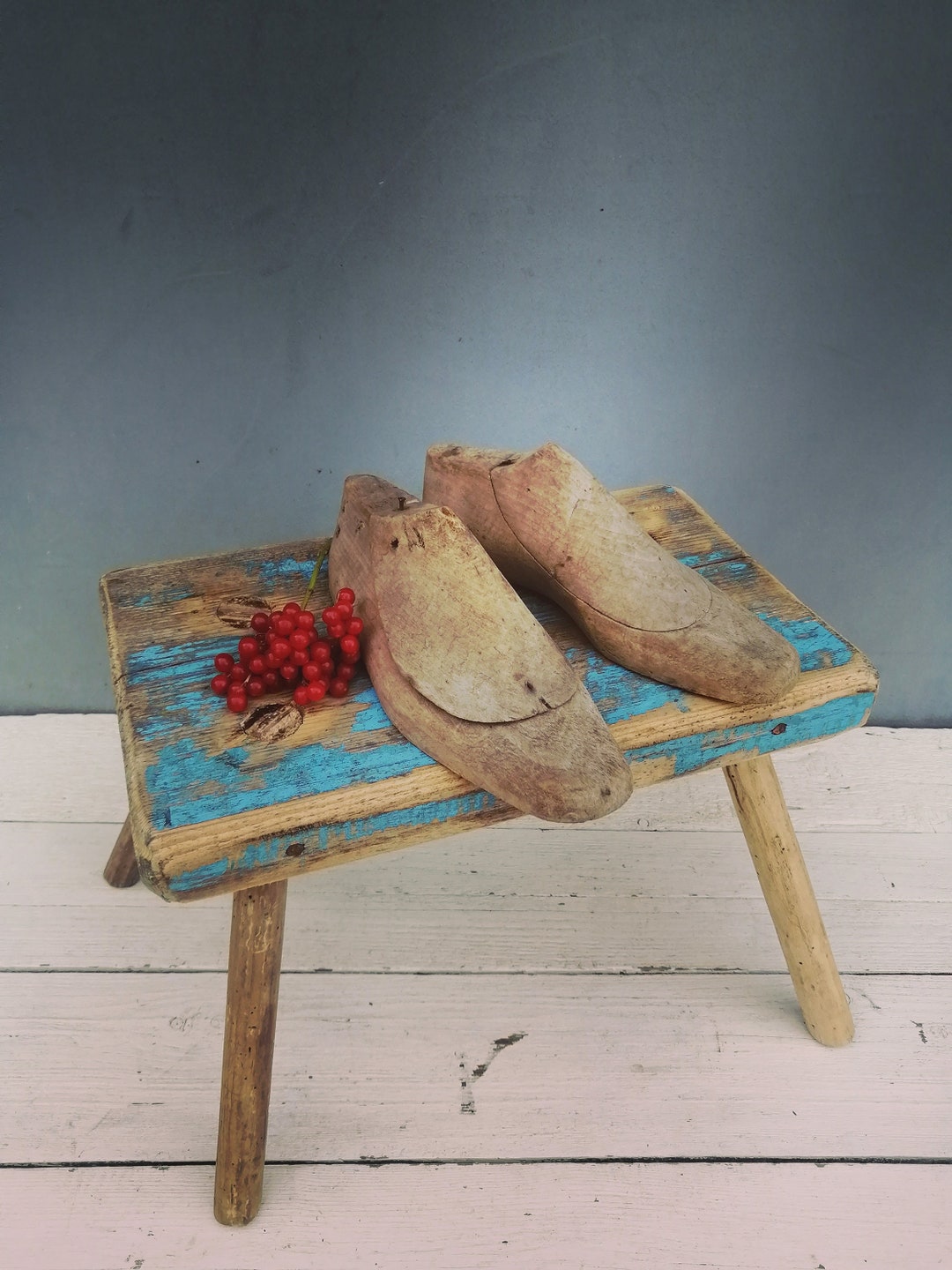 Wooden Shoe, Wooden Shoe Shape, Primitive Antique Wooden Shoe Shaped ...