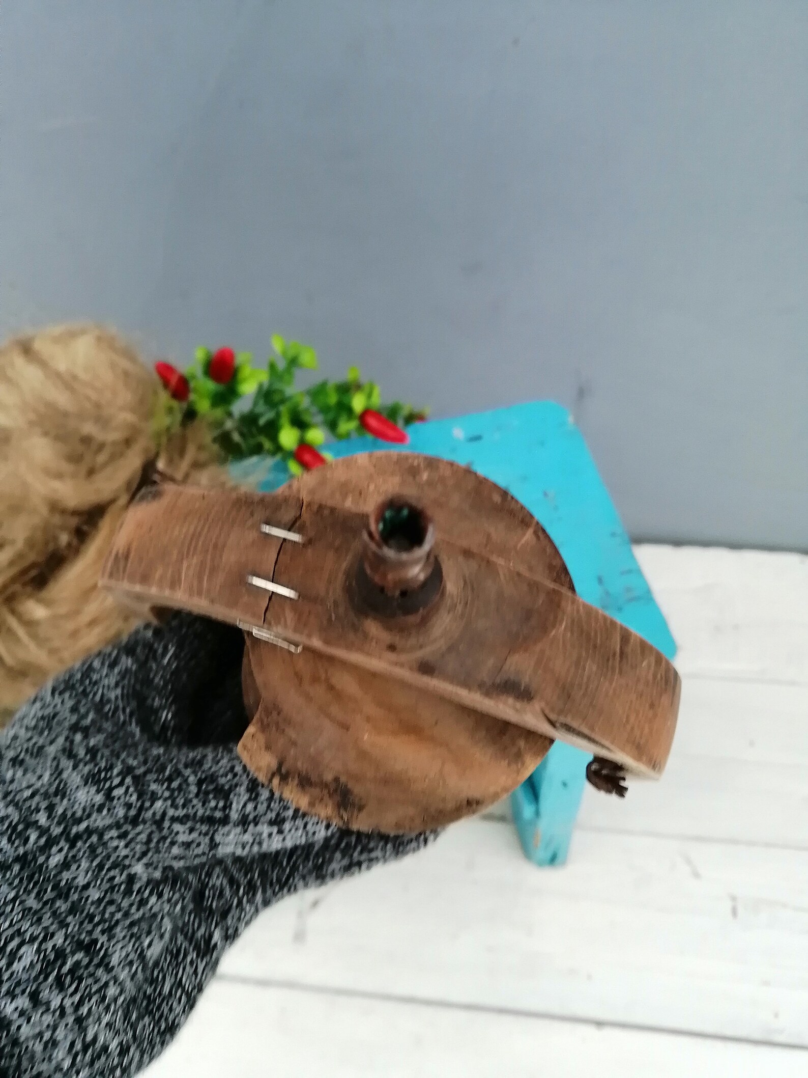 Wooden Spool Vintage Spinning Wheel Antique Wooden Spinning - Etsy