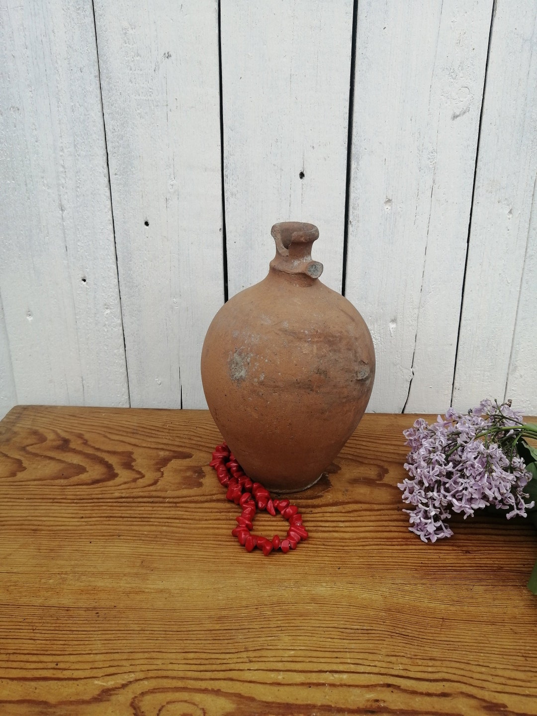 Very Old Antique Ancient Clay Vessel, Rustic Bowl, Antique Clay Pitcher ...