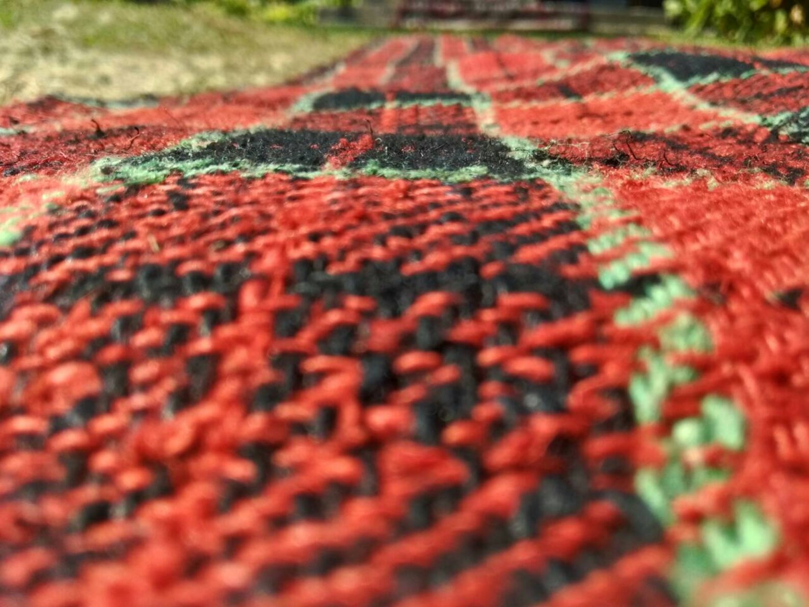 Homespun track Natural dyes Country style Carpet for the | Etsy