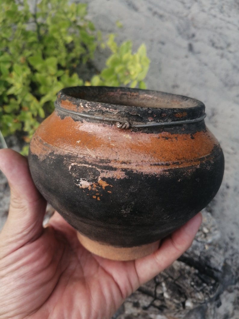 Vintage Pot Small Clay Pot Antique Amphora Clay Plant Pot - Etsy
