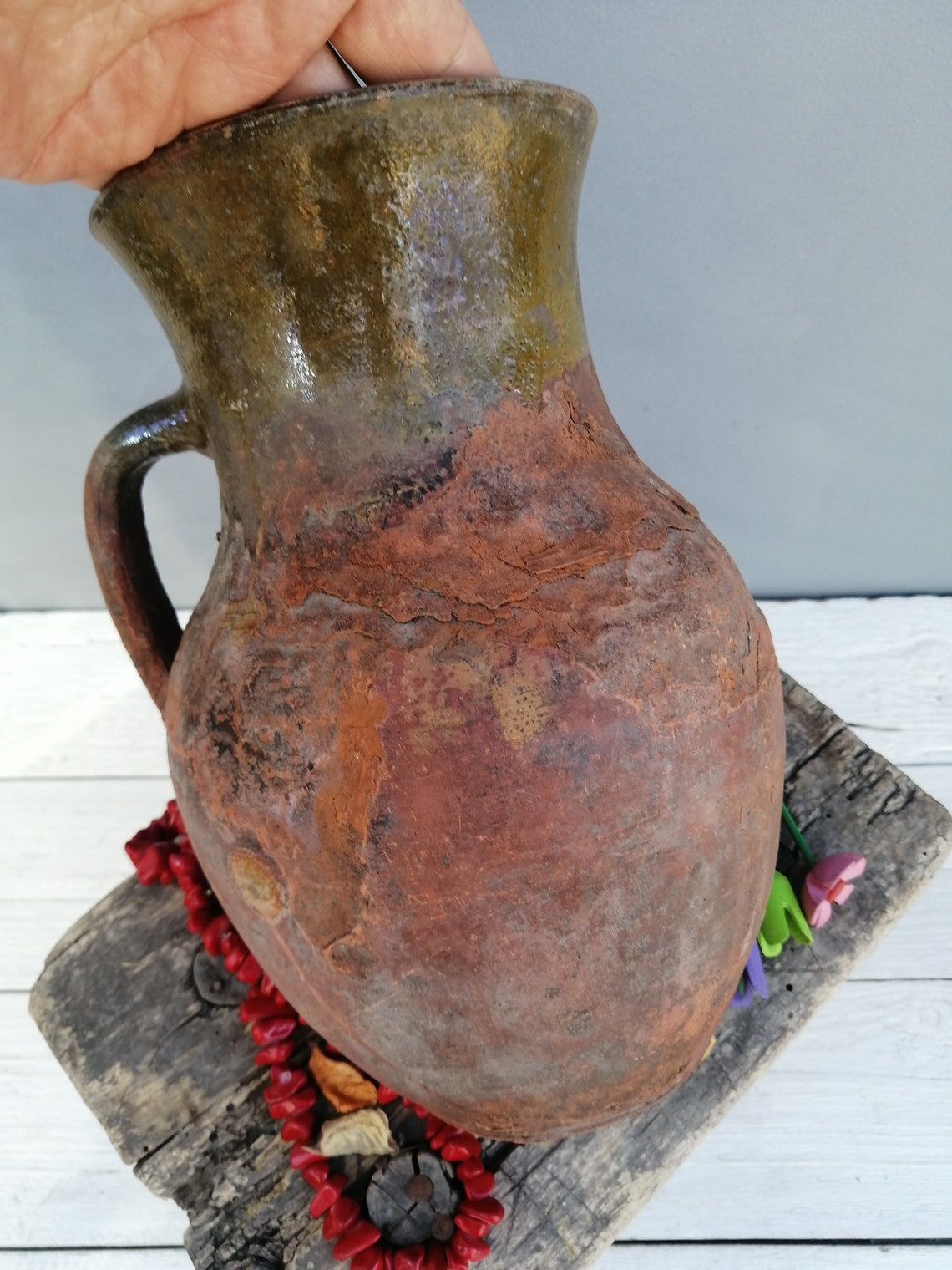 Very Old Clay Vessel Clay Pots Ceramic Vase Antique | Etsy