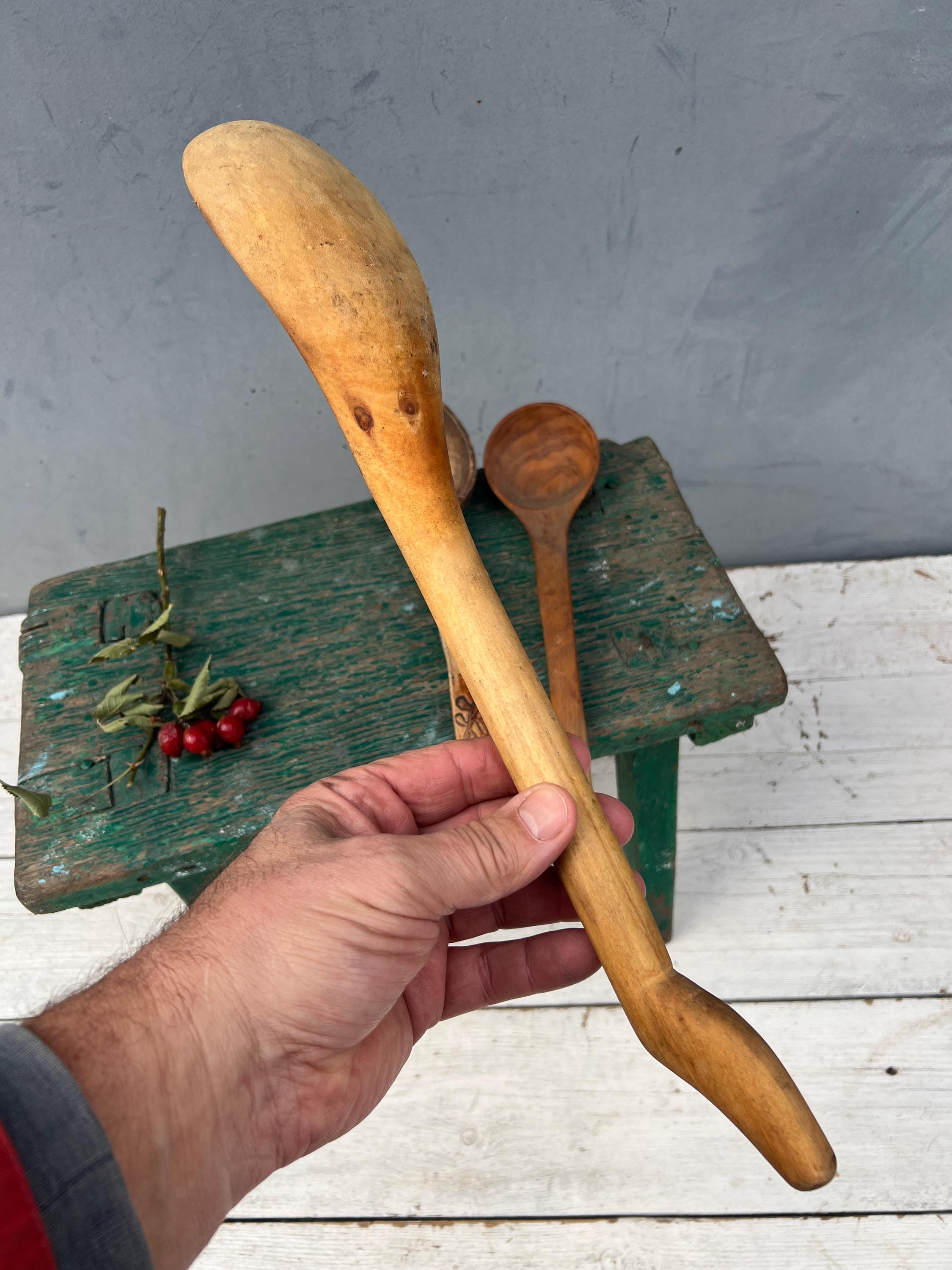 Handmade Rustic Wooden Spoon Set, Primitive Decor - Etsy