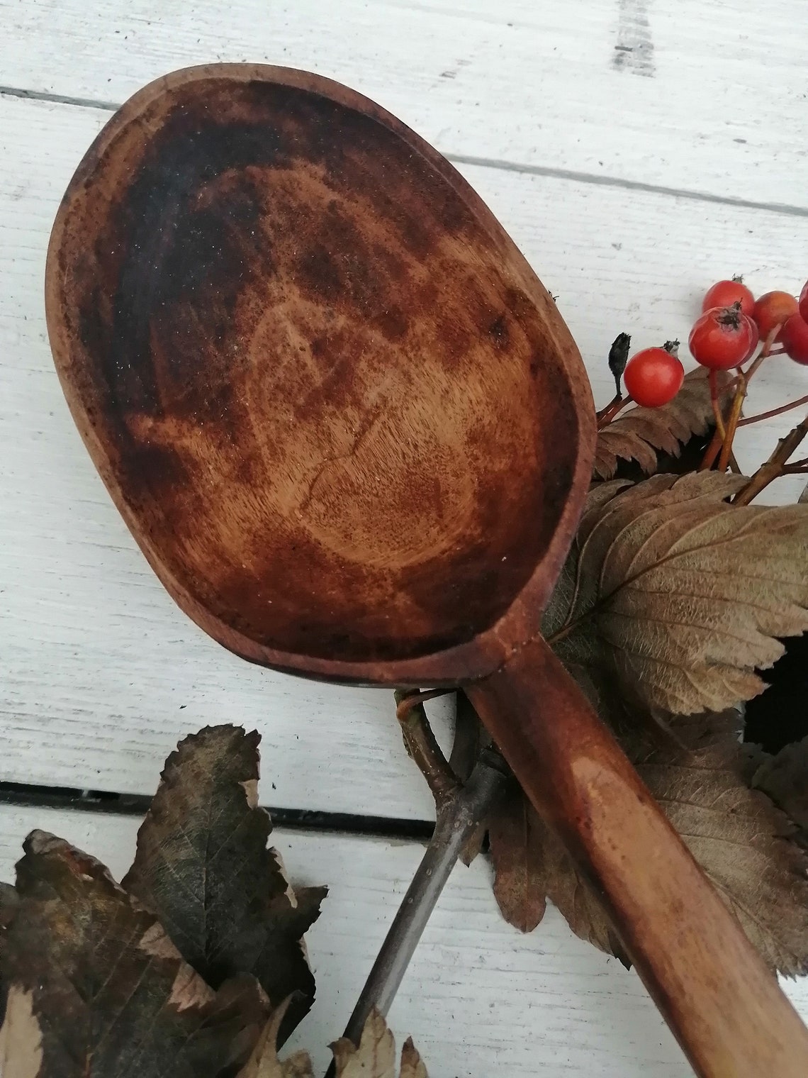 Antique Wooden Spoon Handmade Spoon Wooden Spoon Village - Etsy