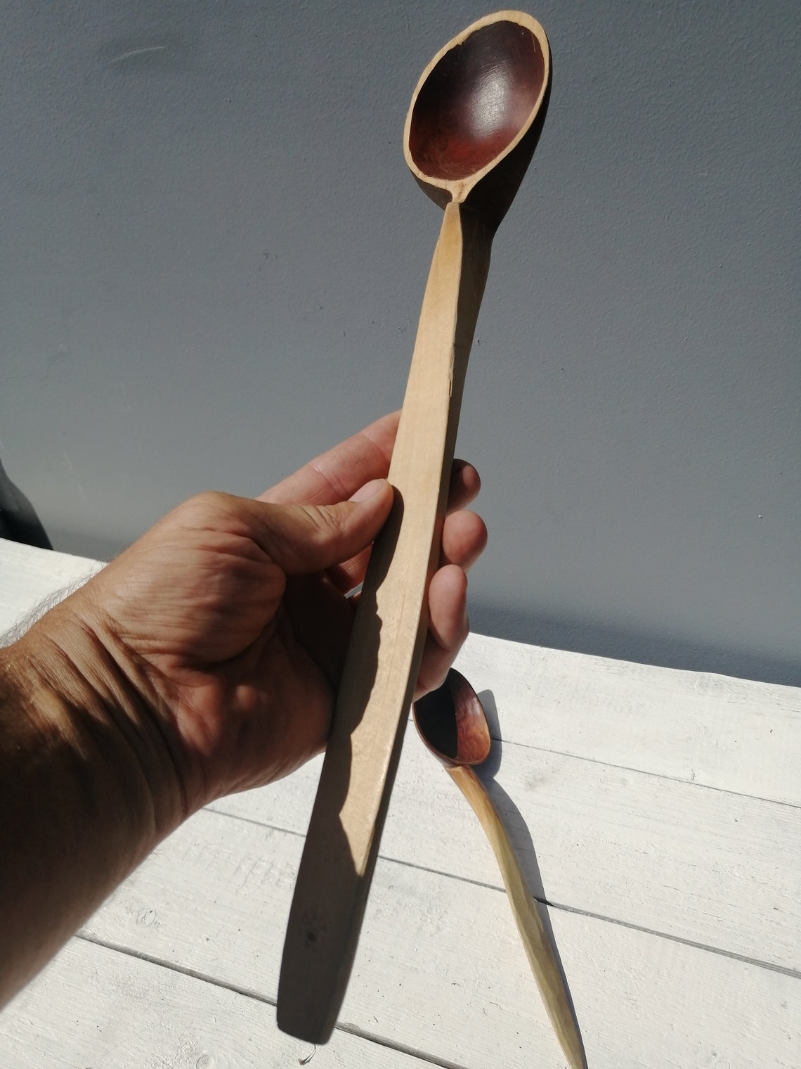 Antique Wooden Spoon Handmade Spoon Wooden Spoon Village - Etsy