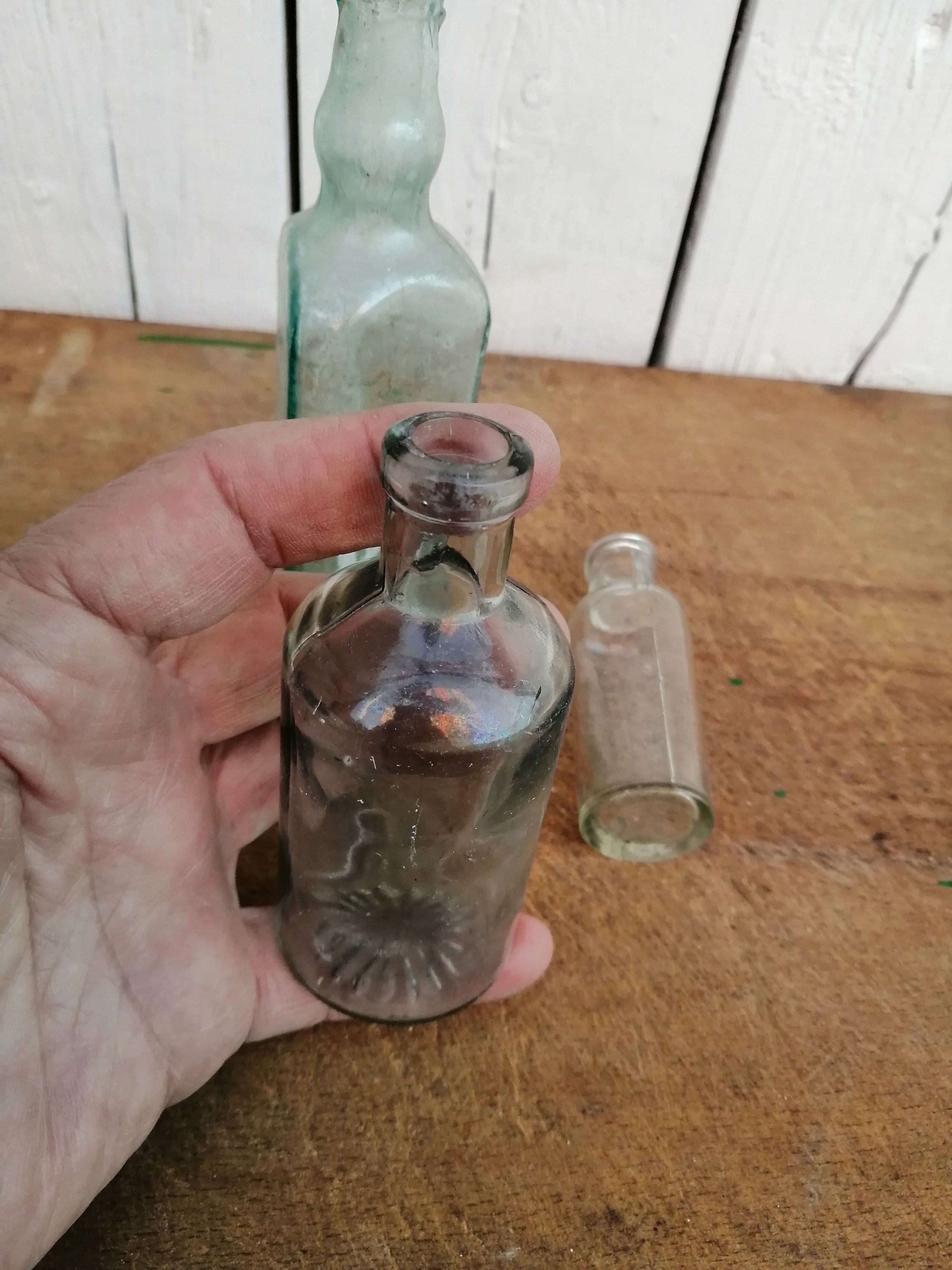 Glass Bottles Medical Bottles Small Interior Vintage | Etsy