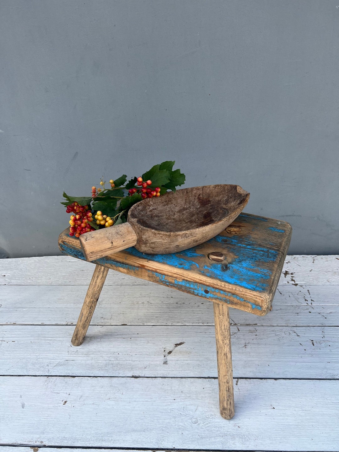 Vintage Large Scoop, Vintage Wooden Scoop, Grain Bucket, Movie Props ...