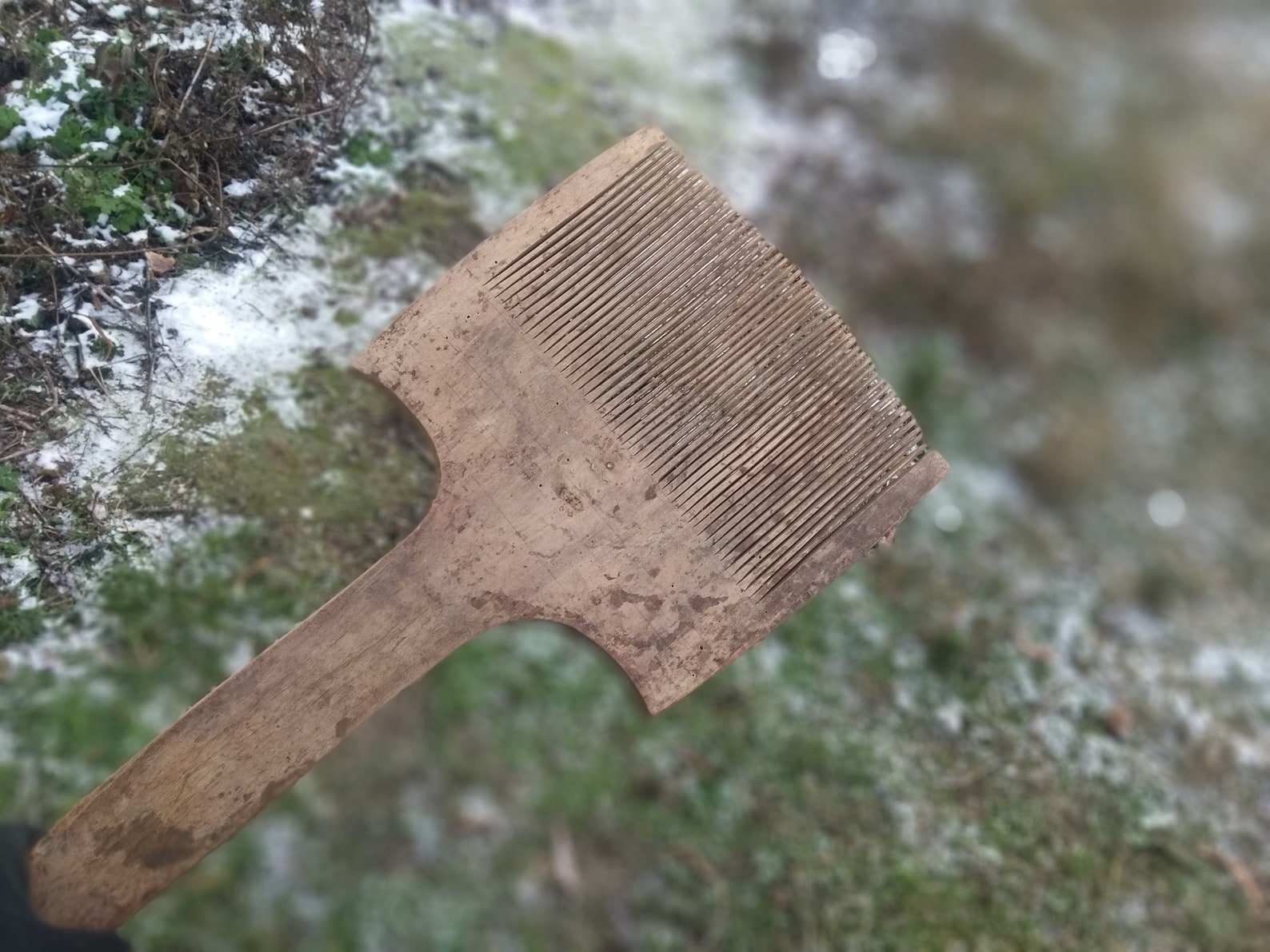 Wool Comb Barber Gift Studio Decor Salon Decor Wooden - Etsy