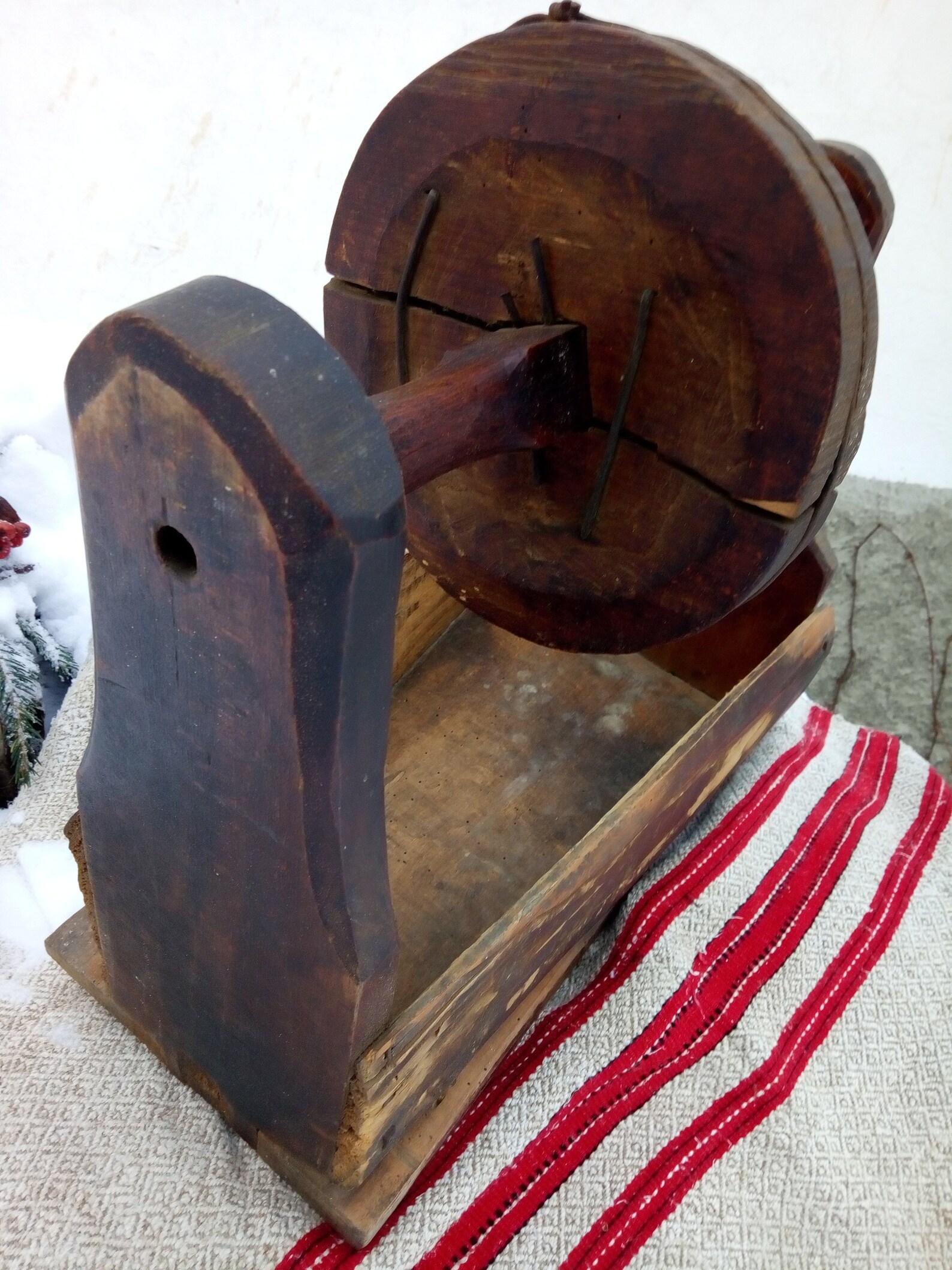 Wooden spinning wheel Antique wooden spinning Bobbin for | Etsy