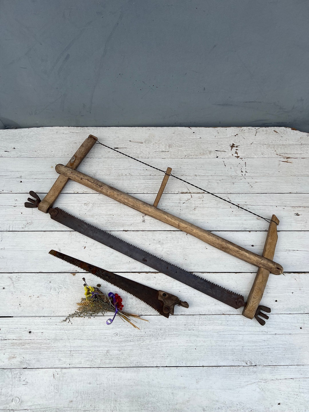 Antique Wood Tool, Vintage Wood Carpenter Tool, Antique Wood Saw ...