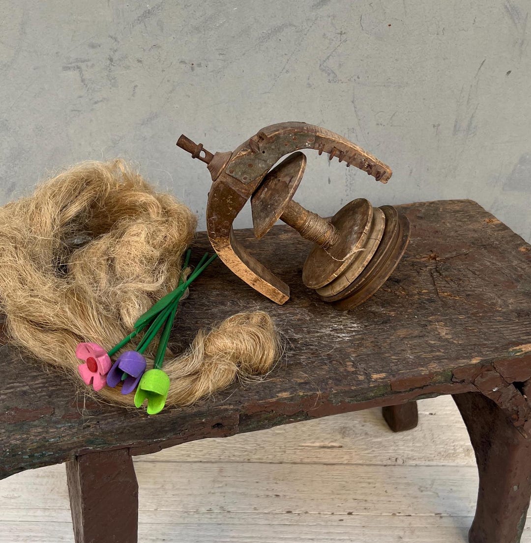 Wooden Spool, Vintage Spinning Wheel, Antique Wooden Spinning ...