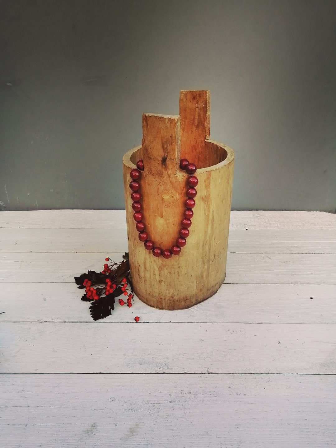 Primitive Wood Farm Barrel, Rustic Barrel, Vintage Barrel, Unique ...