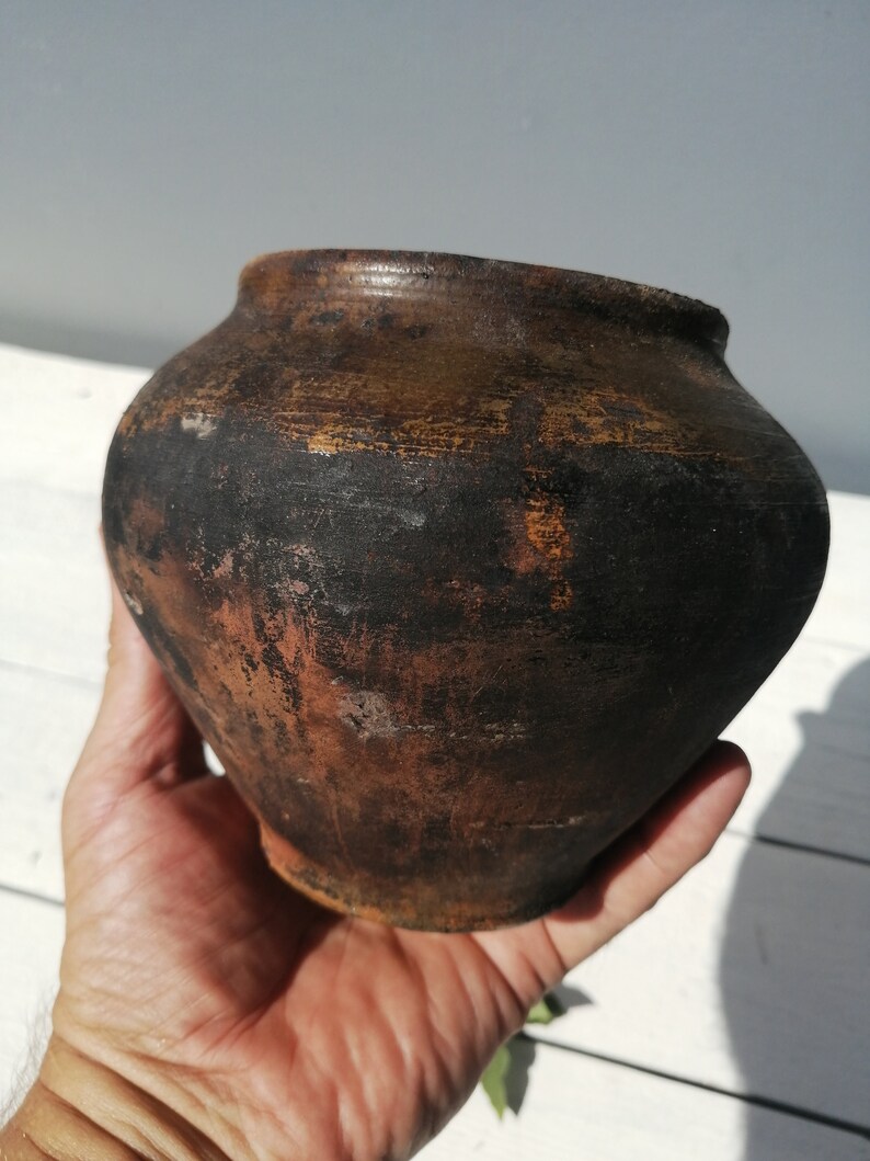 Vintage Pot Small Clay Pot Antique Amphora Clay Plant Pot - Etsy