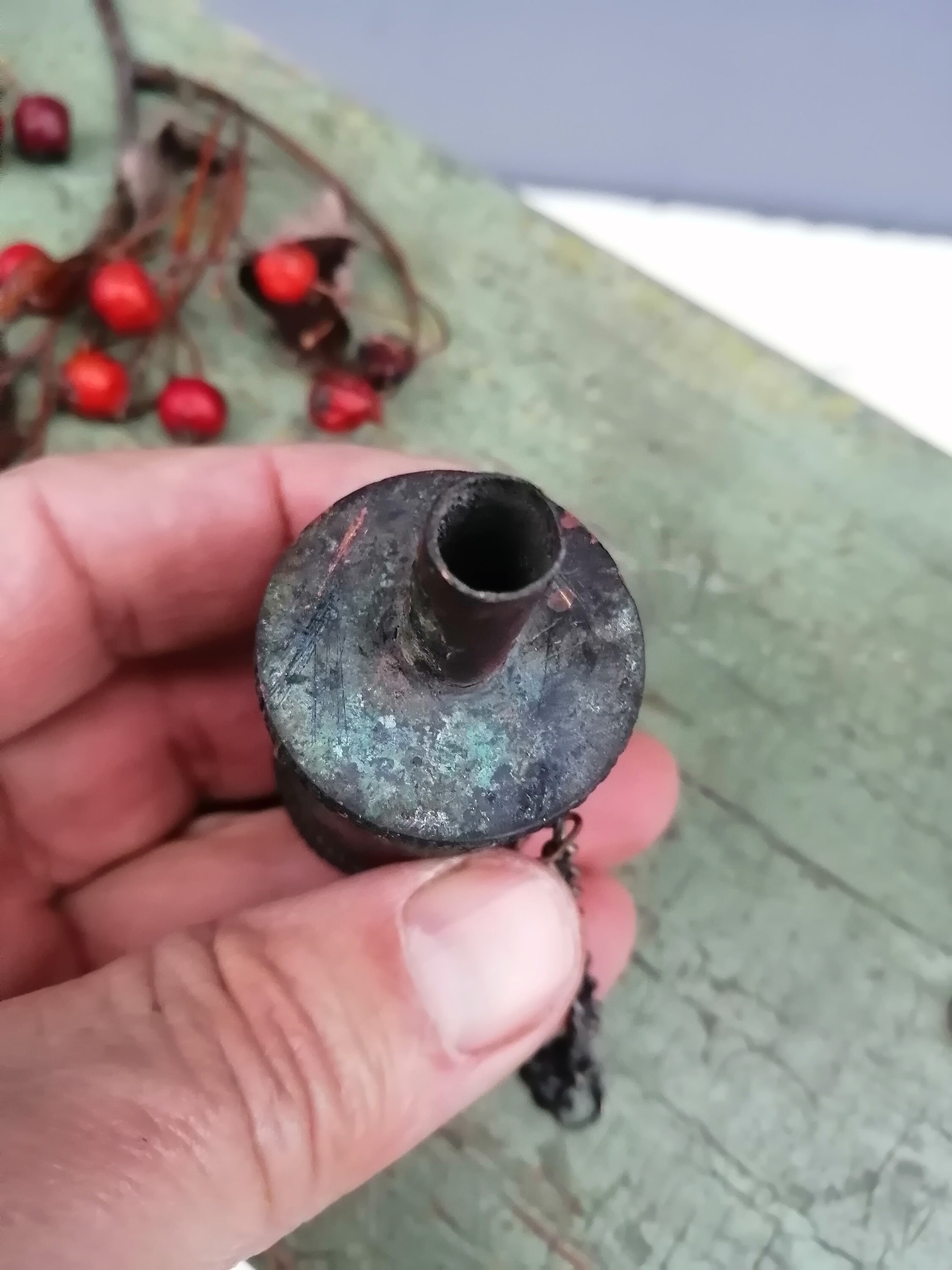 Antique Powder Flask Antique Copper Flask Vintage Black | Etsy