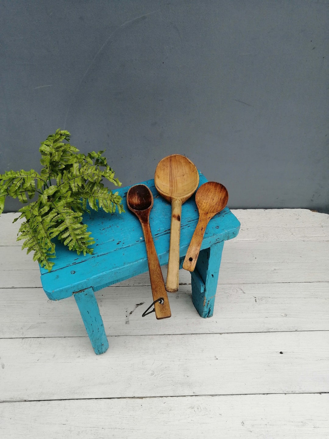 Very Old Wooden Spoon, Handmade Spoon, Rustic Spoon, Unique Spoons ...