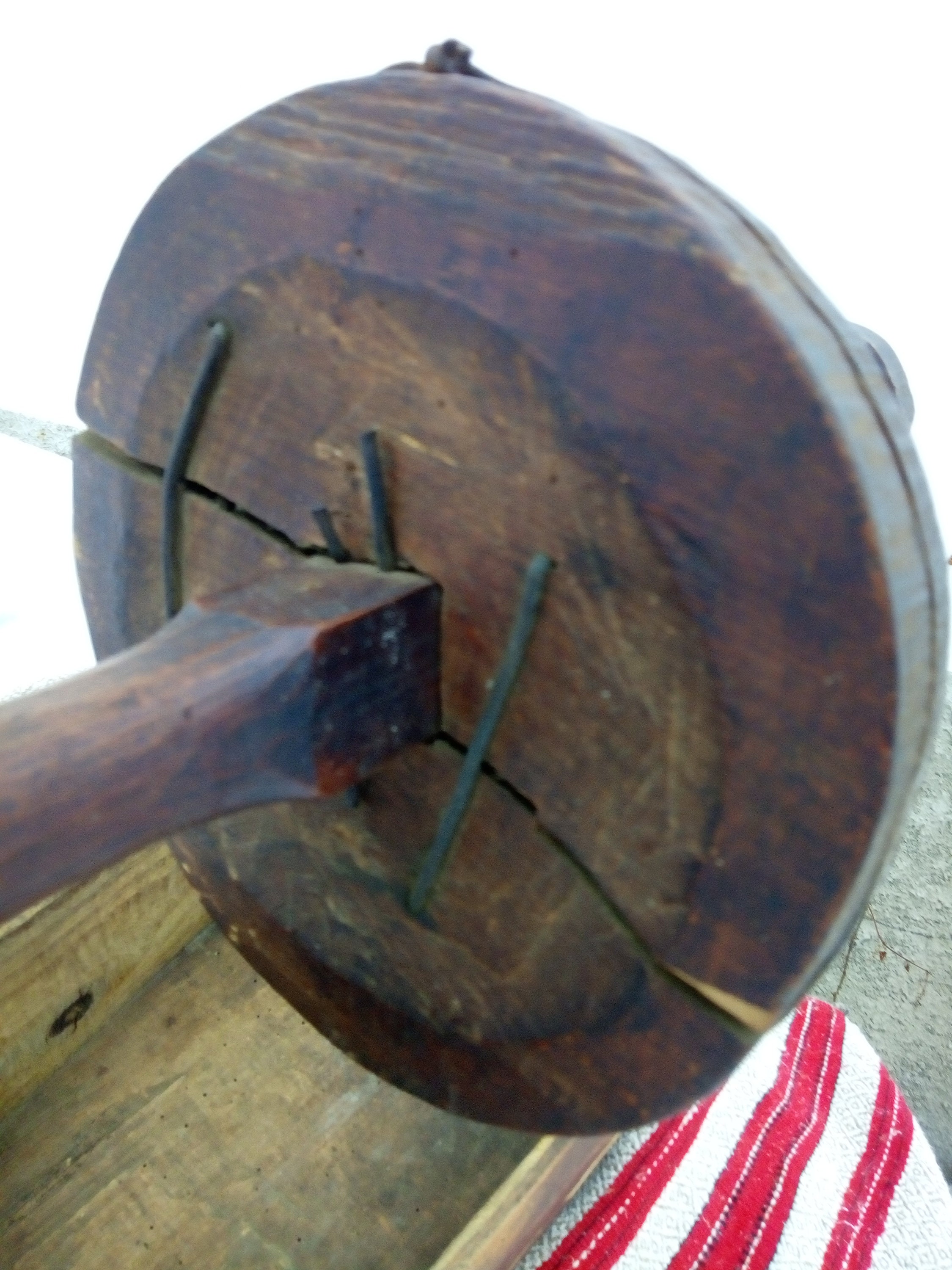 Wooden spinning wheel Antique wooden spinning Bobbin for | Etsy