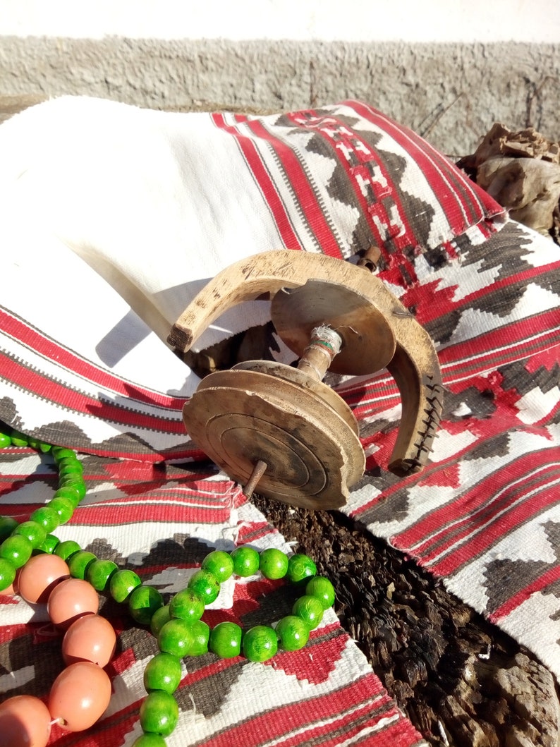 Spare Wheel Spool Vintage Spinning Wheel Antique Wooden - Etsy