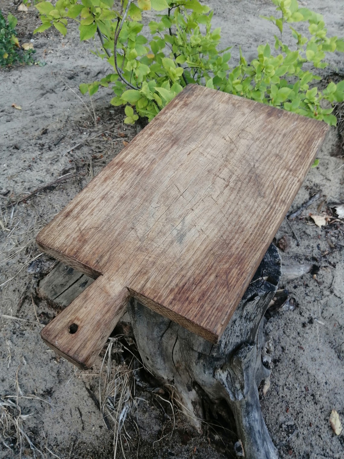 Antique Rustic Cutting Board with Food Chopper Bread Board | Etsy