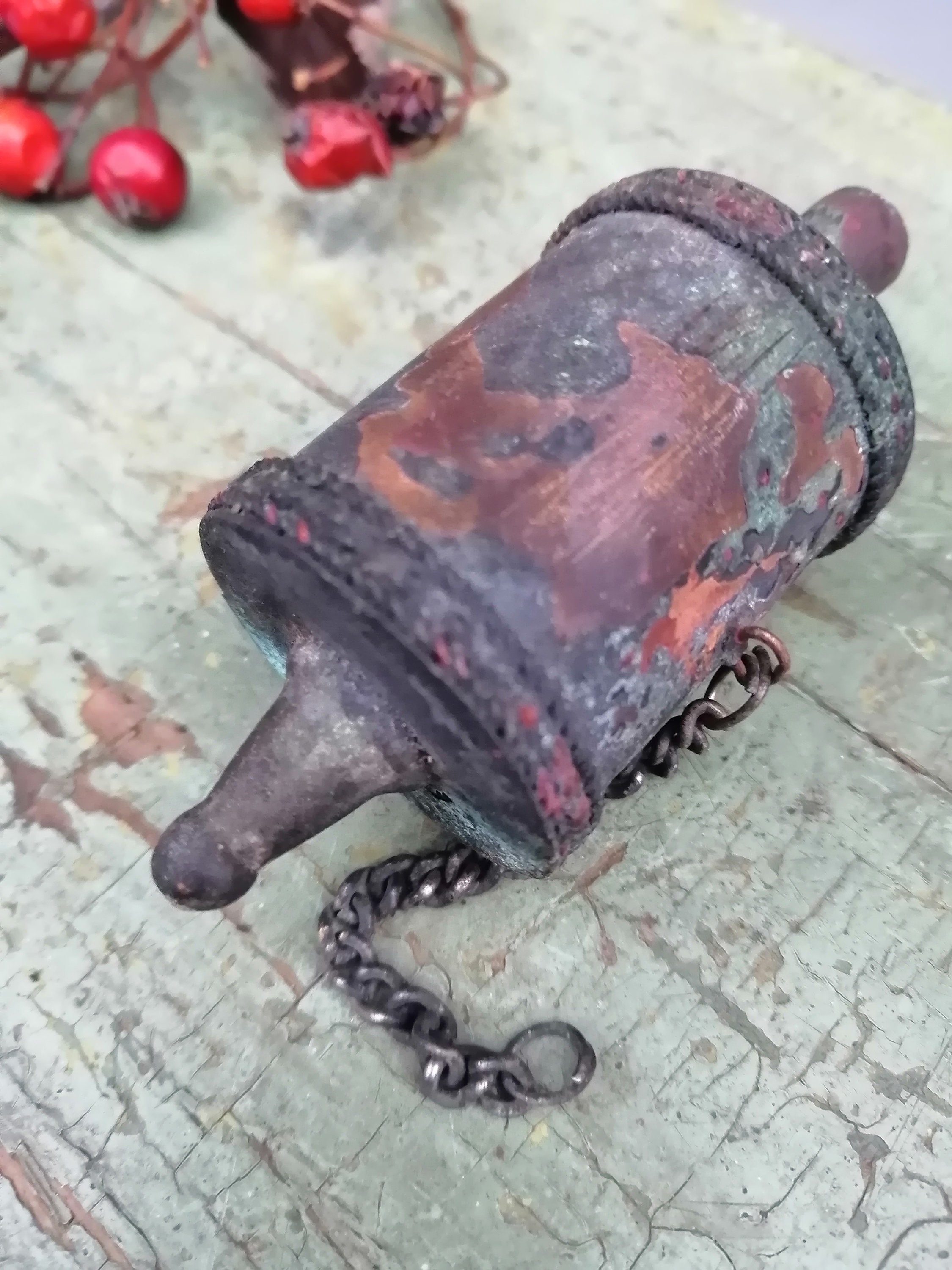 Antique Powder Flask Antique Copper Flask Vintage Black | Etsy