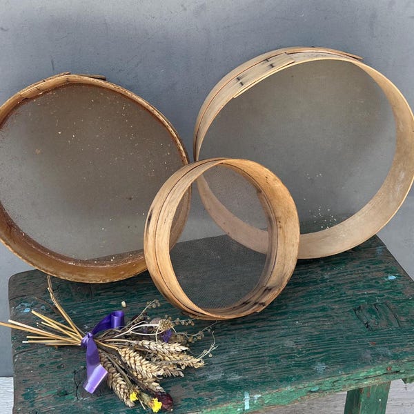 Wooden Sieve - Etsy
