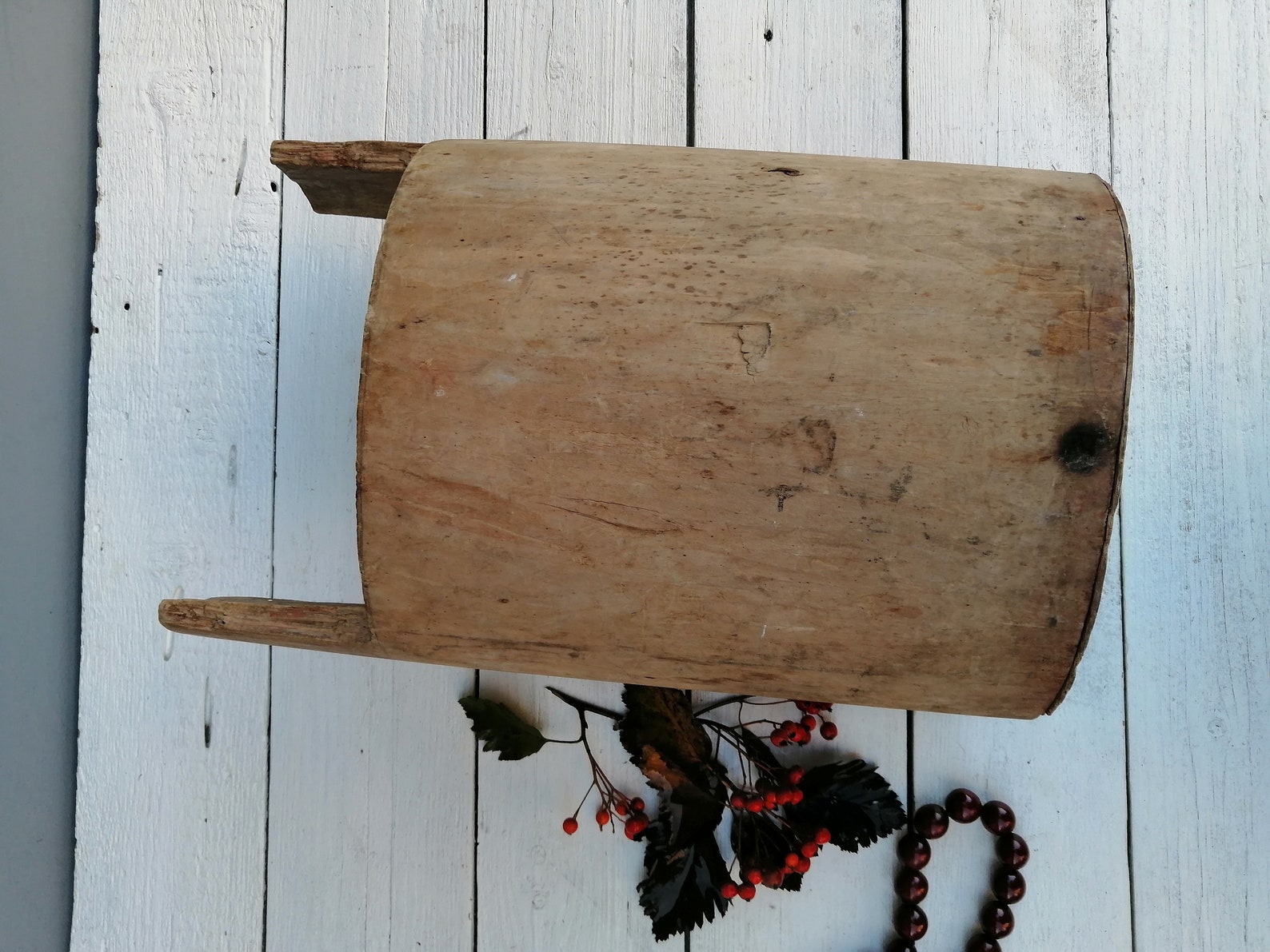 Primitive Wood Farm Barrel Rustic Barrel Vintage Barrel | Etsy