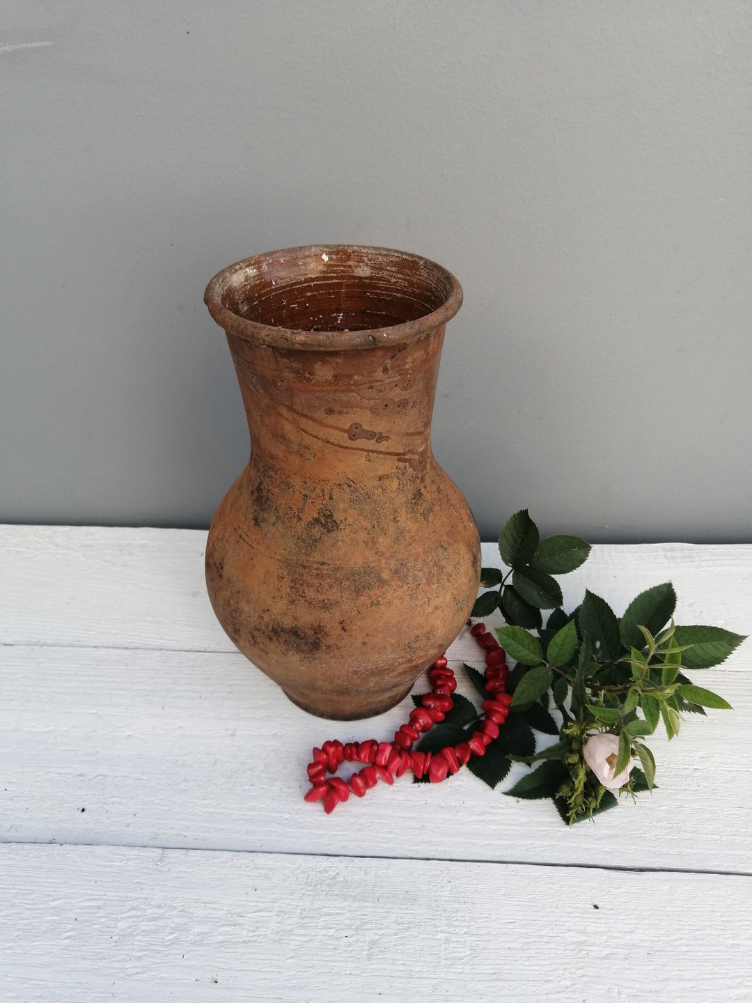 Clay Pots, Ceramic Vase, Unique Pot, Vintage Pot, Flower Vase, Ceramic ...