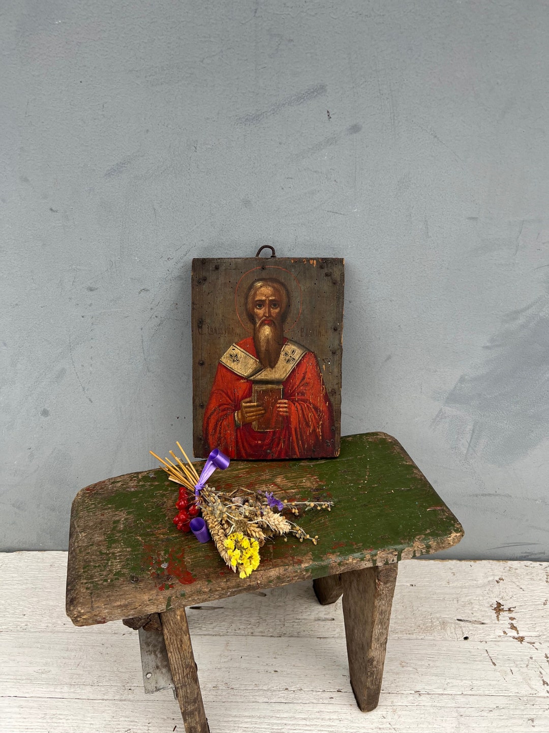 Antique Russian Icon, Orthodox Russian Catholic, Christian Icon, Unique ...