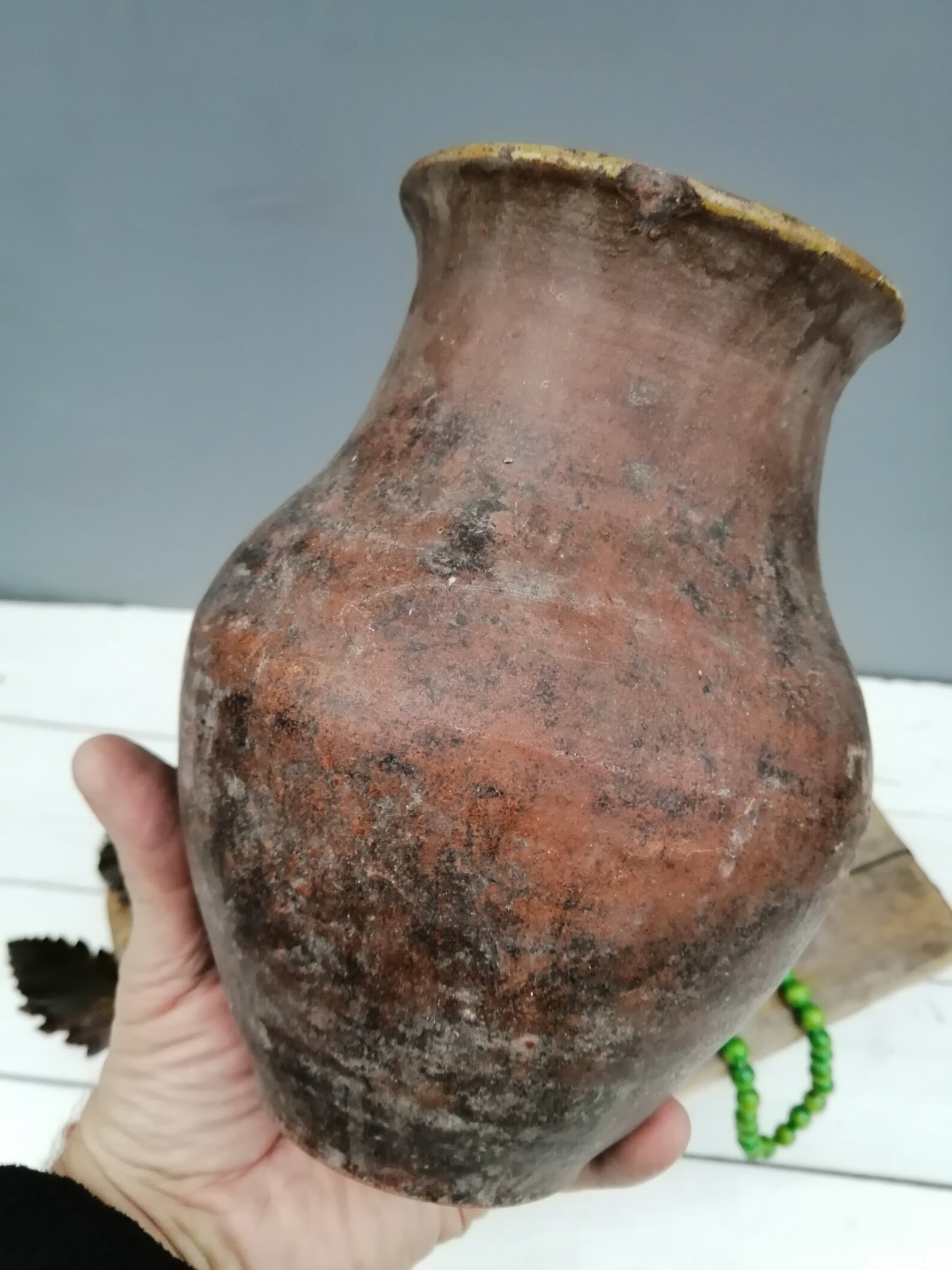 Ceramic Pitcher, Vintage Clay Jug, A Vase for Flowers, Traditional ...