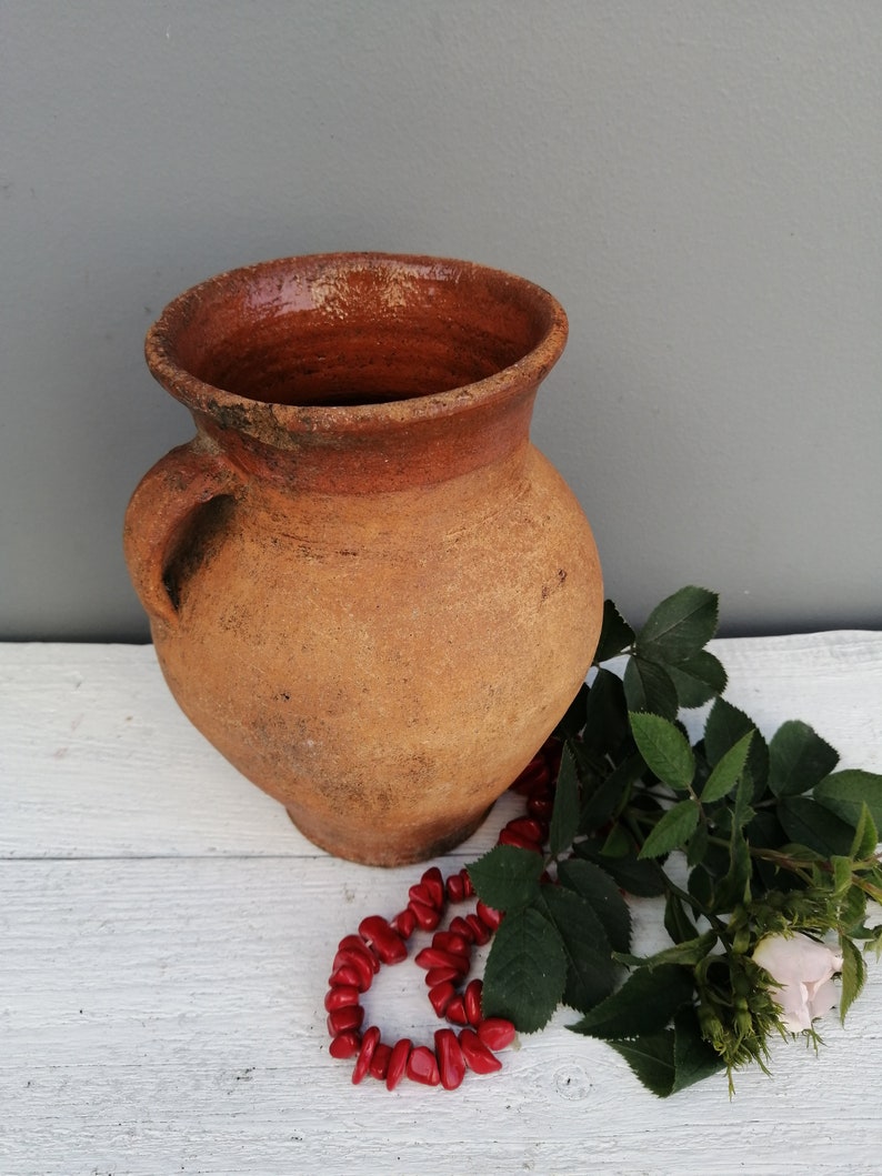 Clay Pots Ceramic Vase Unique Pot Vintage Pot Flower Vase - Etsy