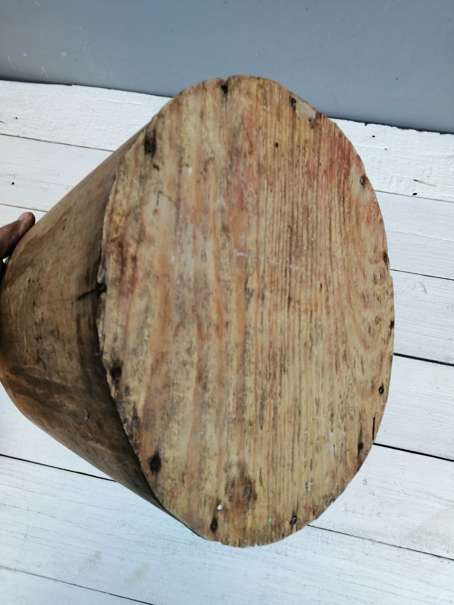 Primitive Wood Farm Barrel Rustic Barrel Vintage Barrel | Etsy