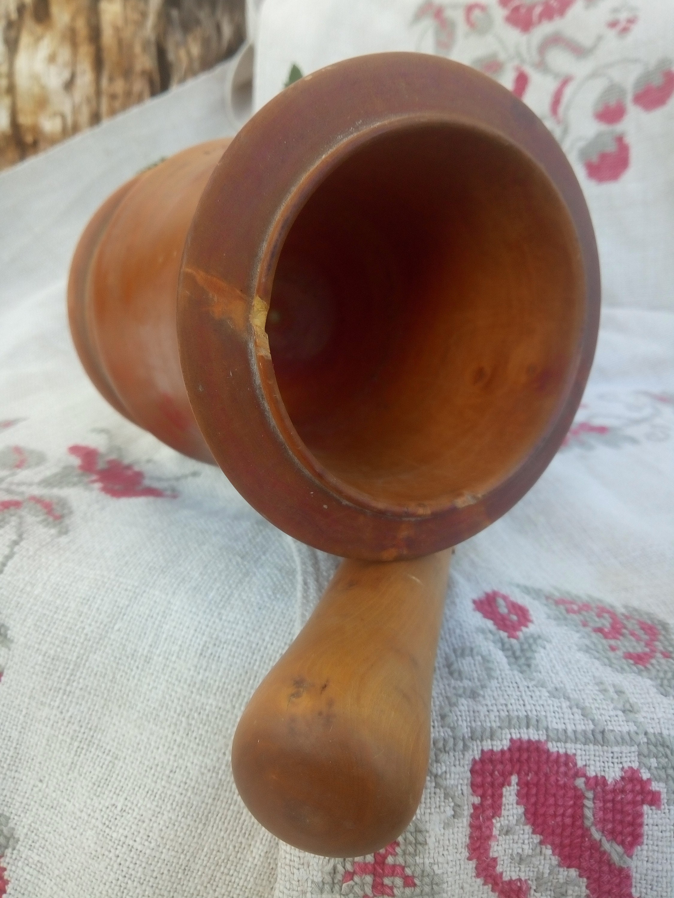 Wooden Dishes, Antique Wooden Wineglass, Wooden Mug, Wooden Cup, Rustic ...