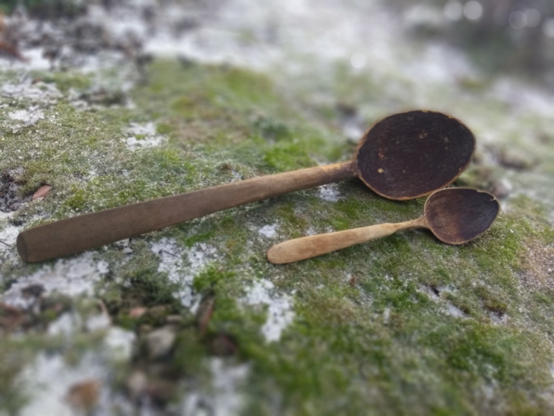 Vintage Wooden Spoon, Hand Carved Spoon, Wooden Spoon, Rustic Spoon ...