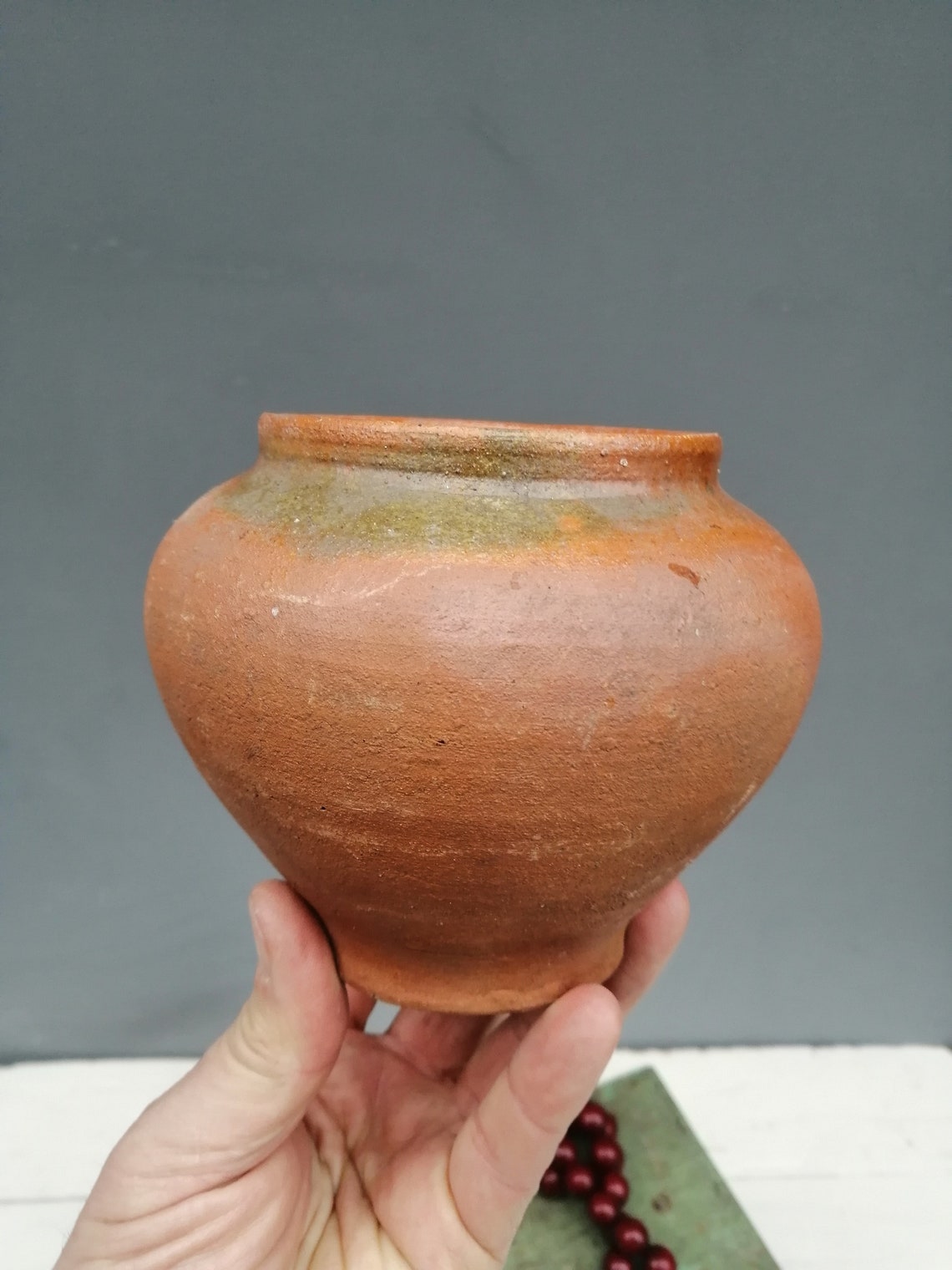 Vintage Pot Small Clay Pot Antique Amphora Clay Plant Pot | Etsy