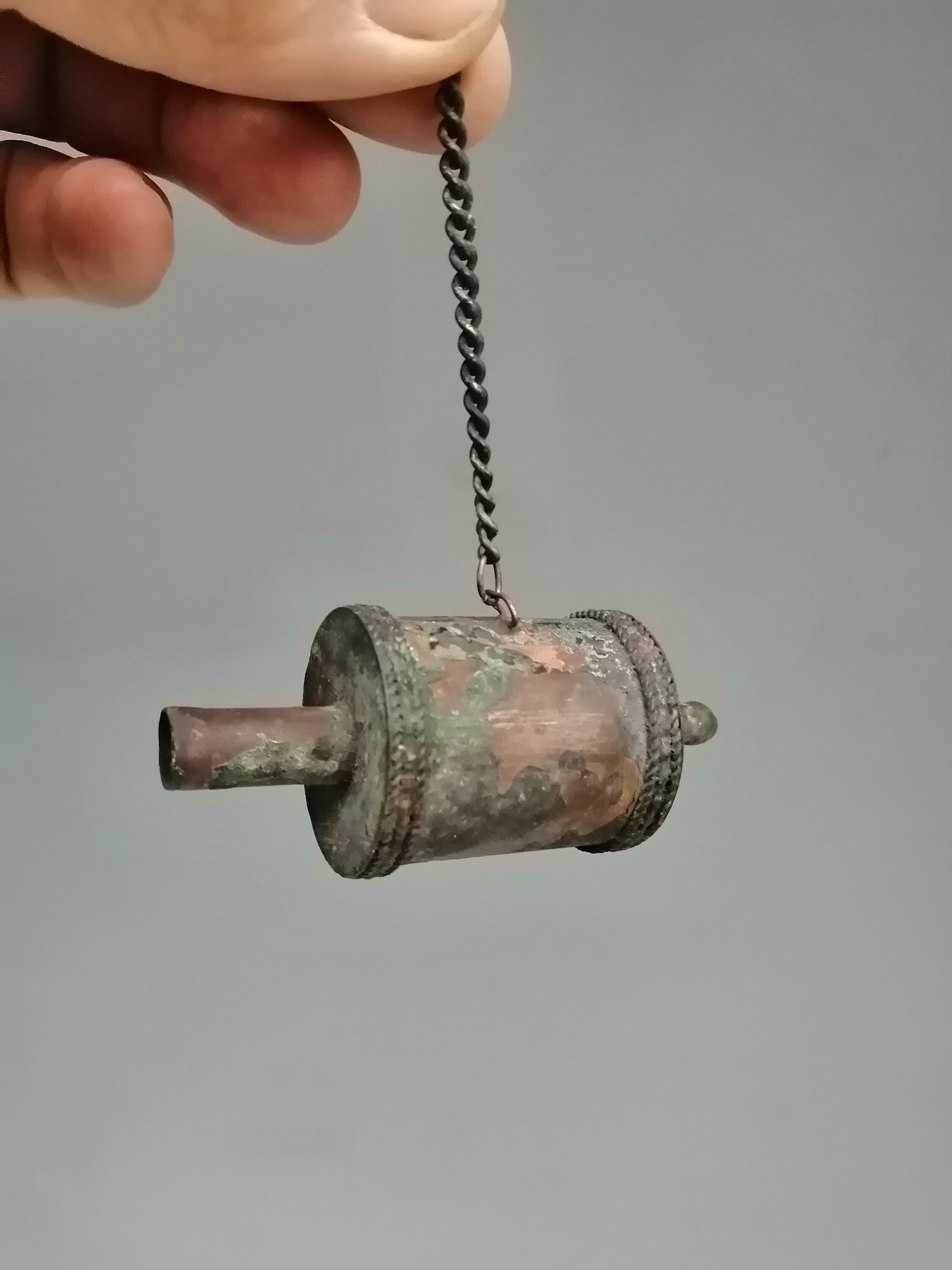 Antique Powder Flask Antique Copper Flask Vintage Black | Etsy