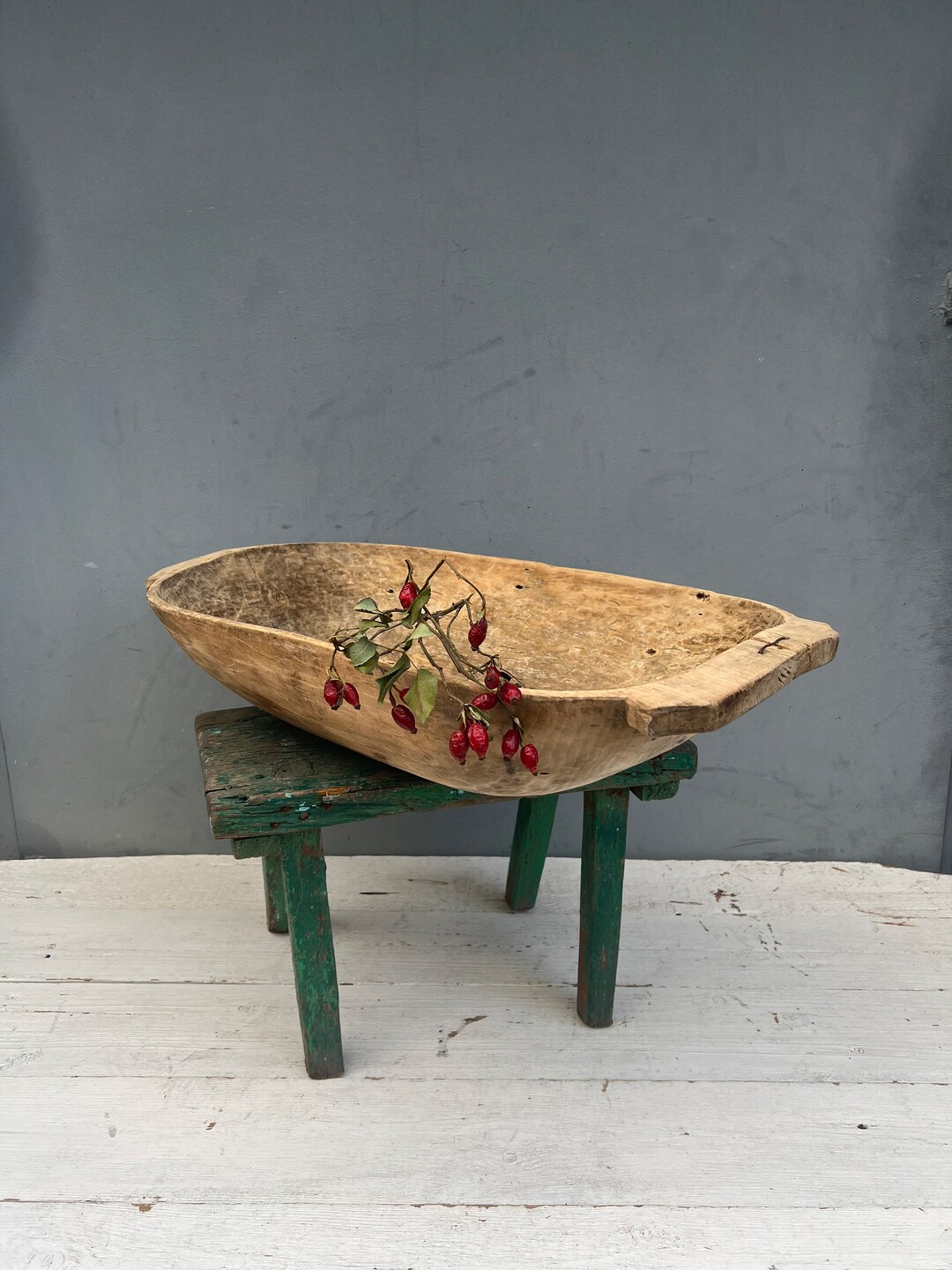 Antique Primitive Wooden Dough Bowl, Old Bowl, Antique Natural Wood ...