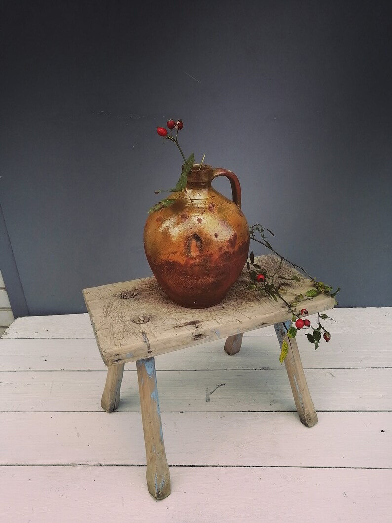 Vintag Clay Jug Rustic Milk Jug Traditional Small Ceramic | Etsy