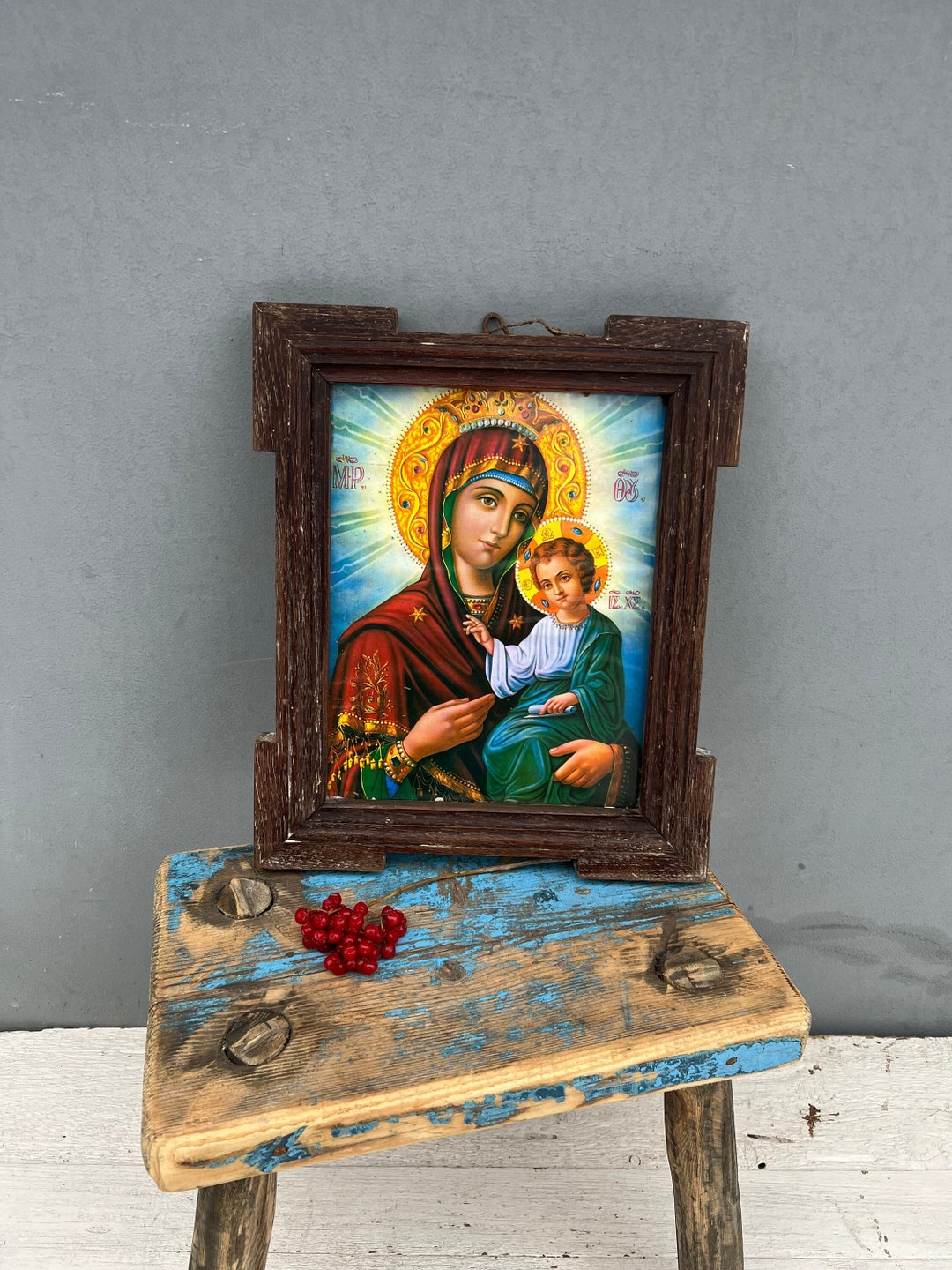 Antique Russian Icon, Orthodox Russian Catholic, Christian Icon, Unique ...