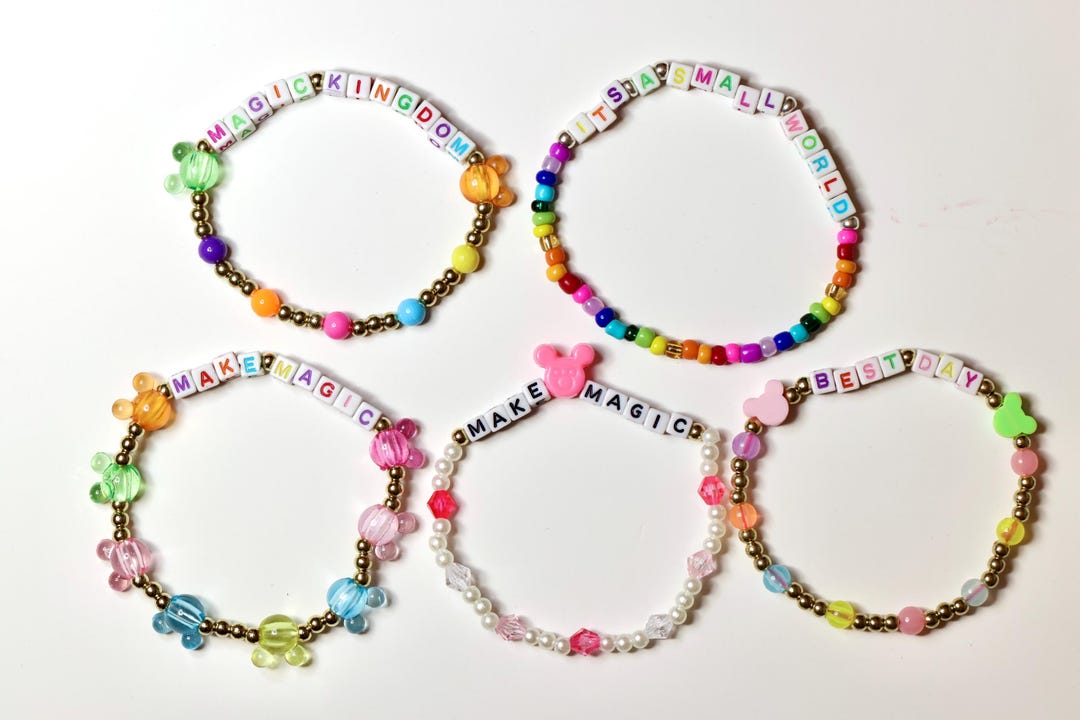 Disney Theme Park Pixie Dust Friendship Bracelet - Etsy