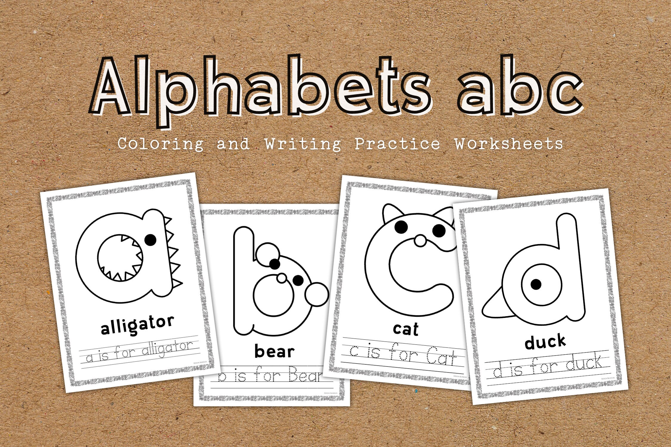 INSTANT DIGITAL DOWNLOAD - Alphabet Coloring Pages - No Physical ...