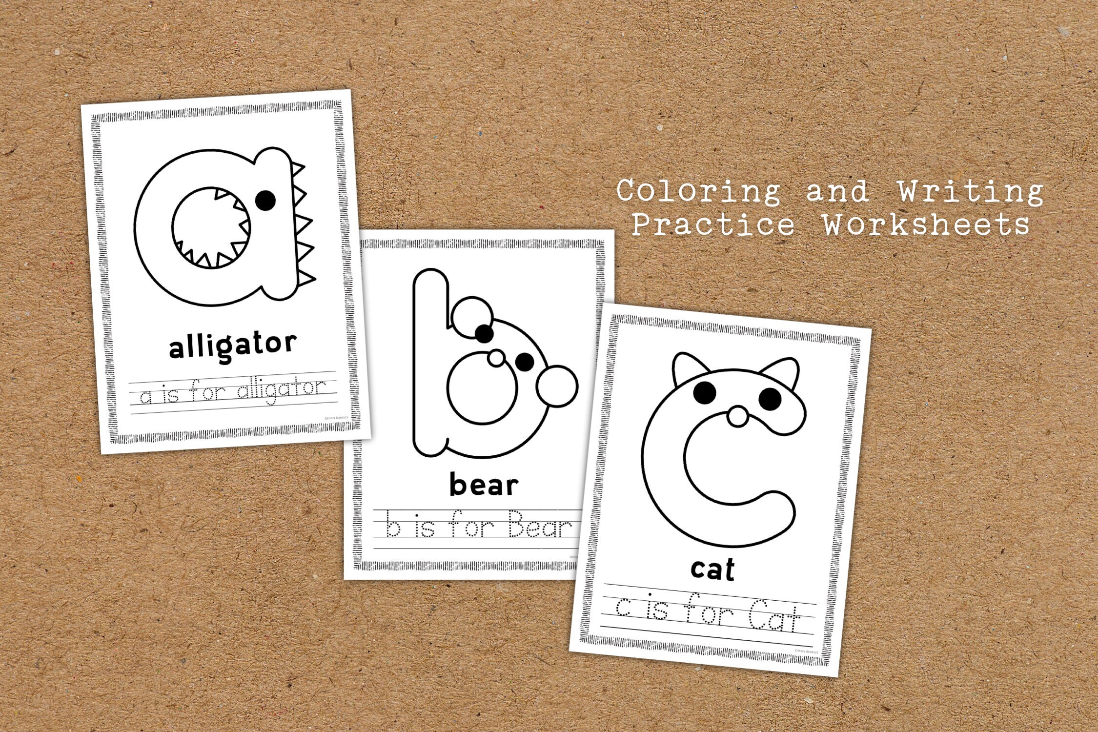 INSTANT DIGITAL DOWNLOAD - Alphabet Coloring Pages - No Physical ...